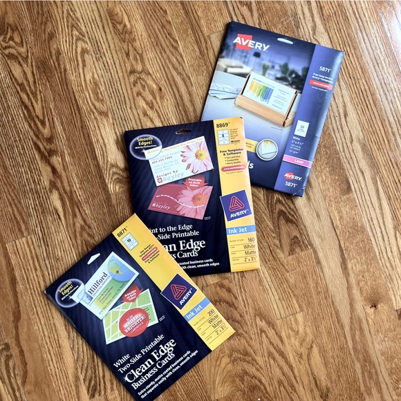 Avery | Office | Nwt Avery Business Card Printer Sheets | Poshmark